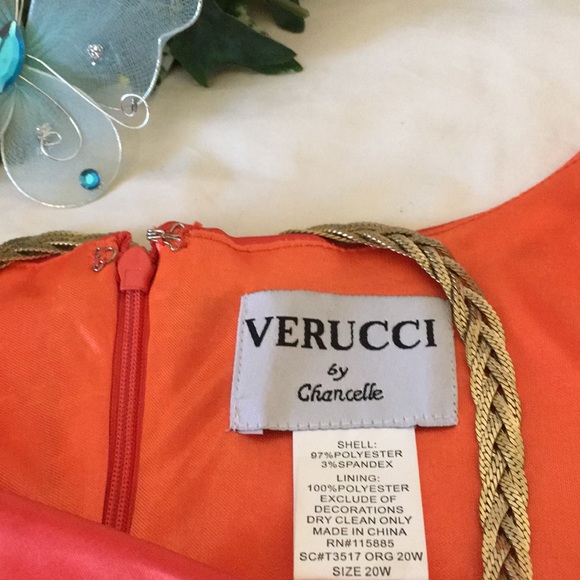 Verucci by Chancelle | Dresses | Verucci By Chancelle Orange Angle ...